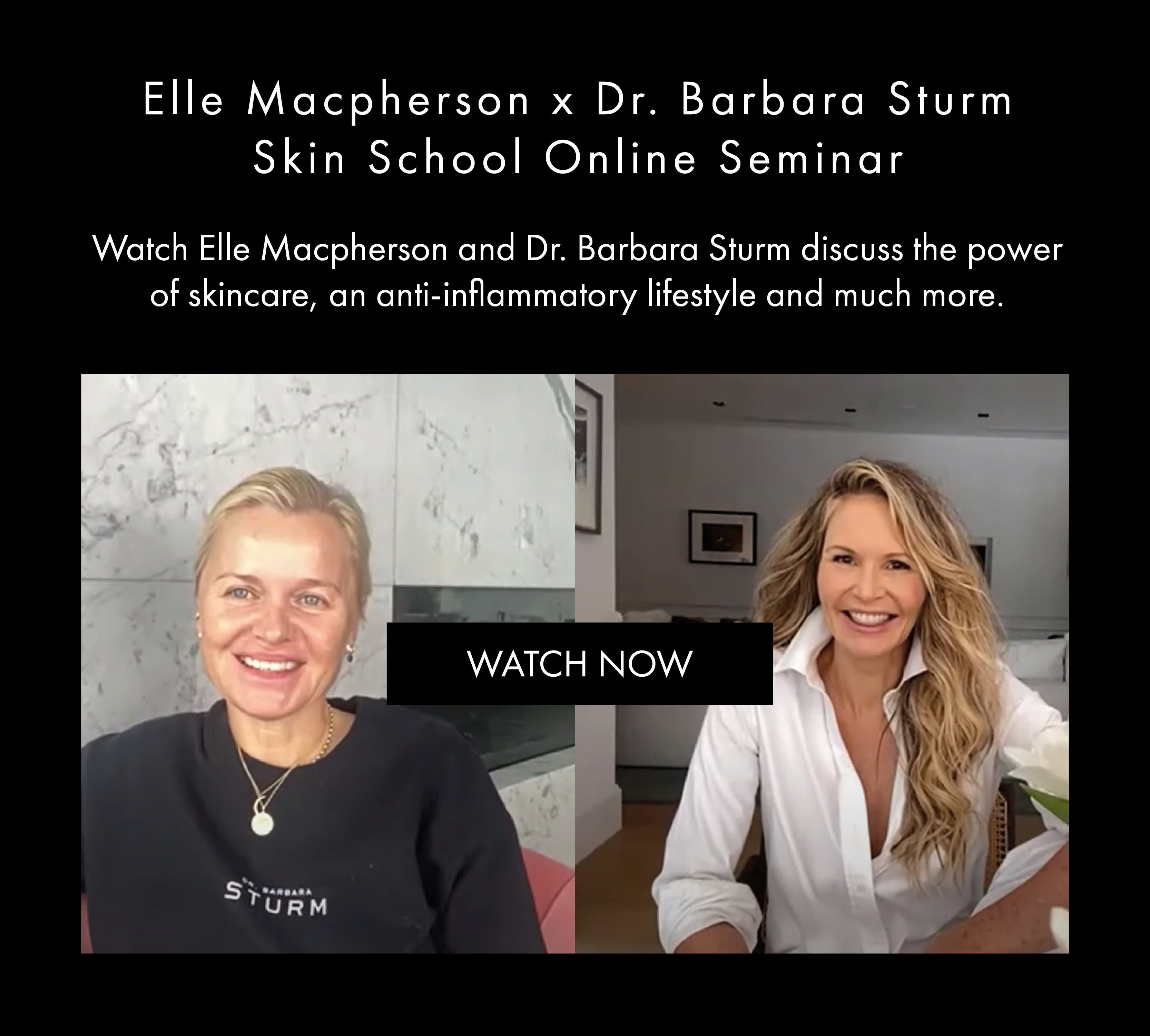 #SKINSCHOOL - Elle Macpherson x Dr. Barbara Sturm – WelleCo EU